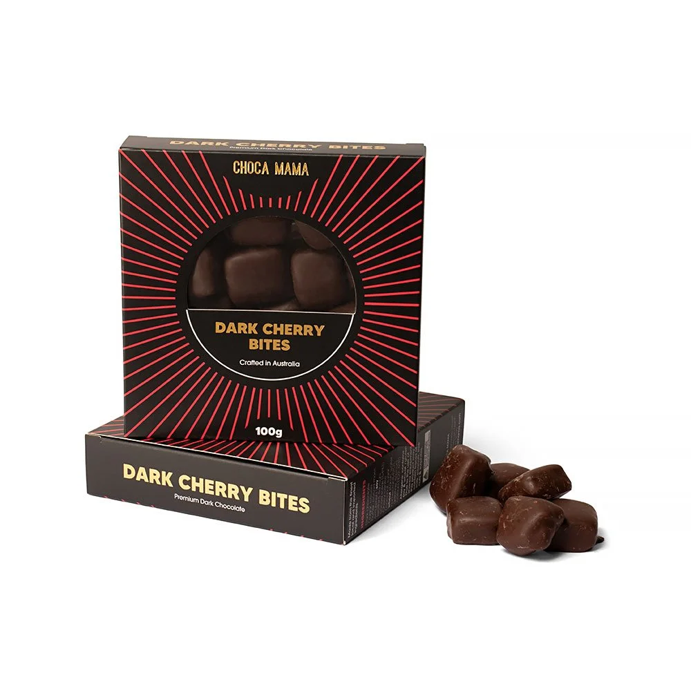 Chocamama - Dark Chocolate Cherry Bites 100g – Gioco Giro
