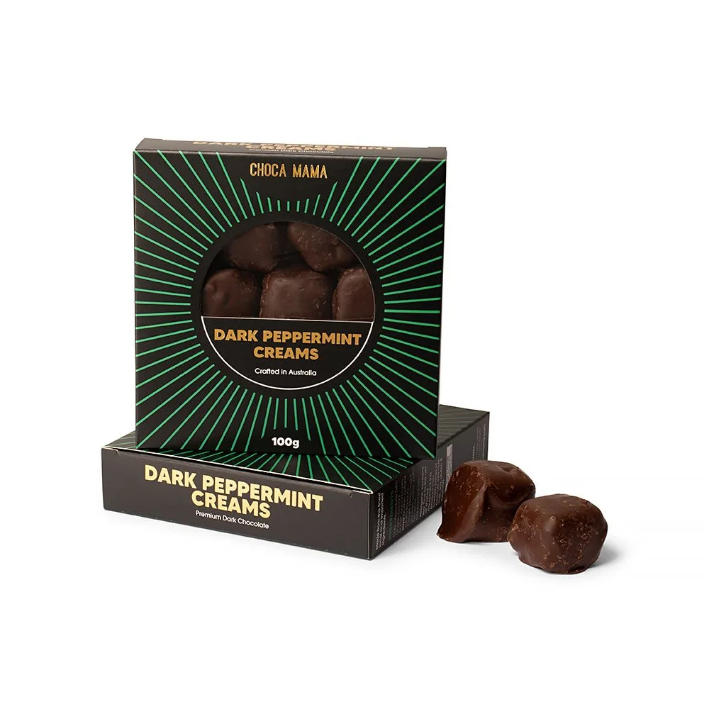 Chocamama - Dark Chocolate Peppermint Creams 100g – Gioco Giro