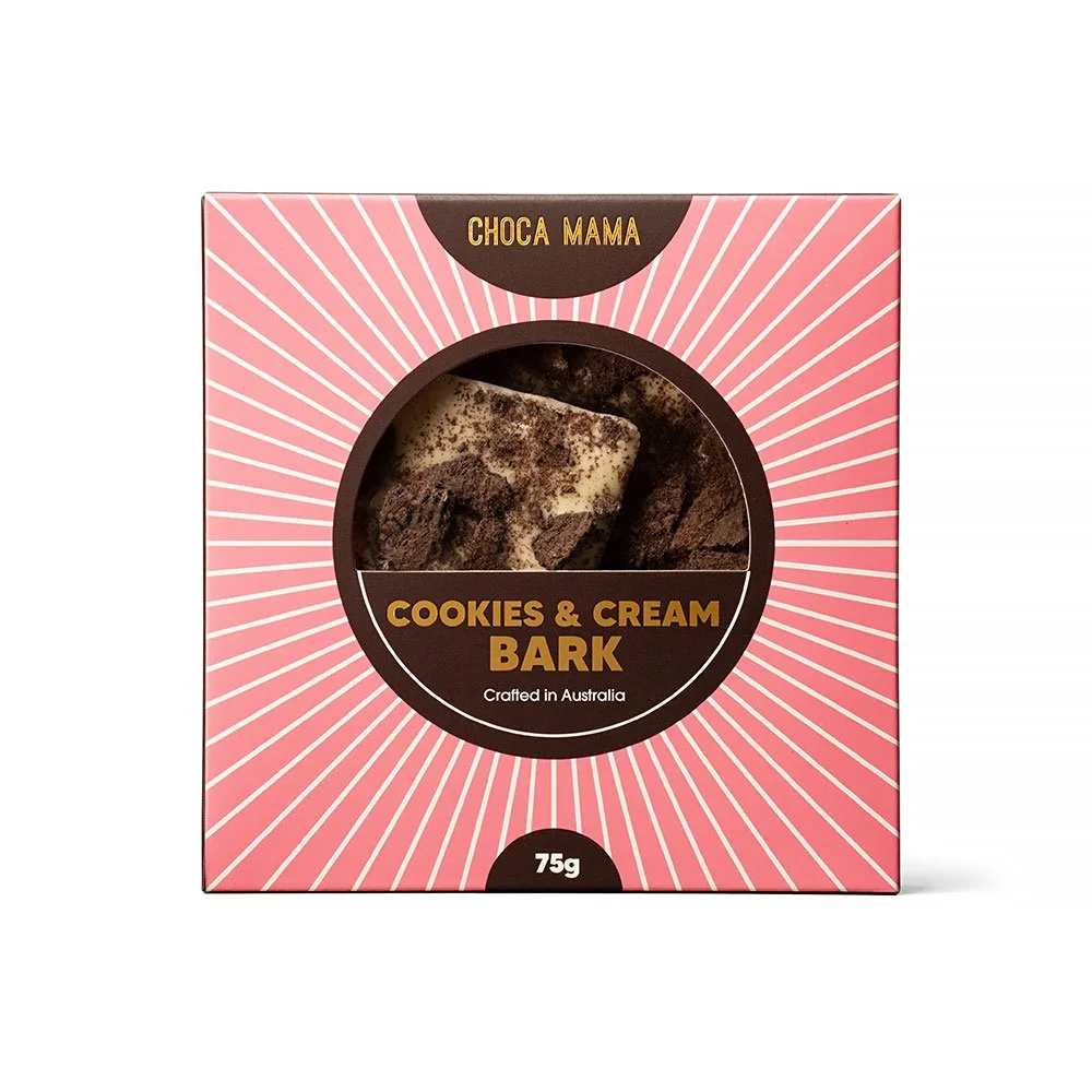 Chocamama - White Chocolate Cookies & Cream Bark 75g – Gioco Giro