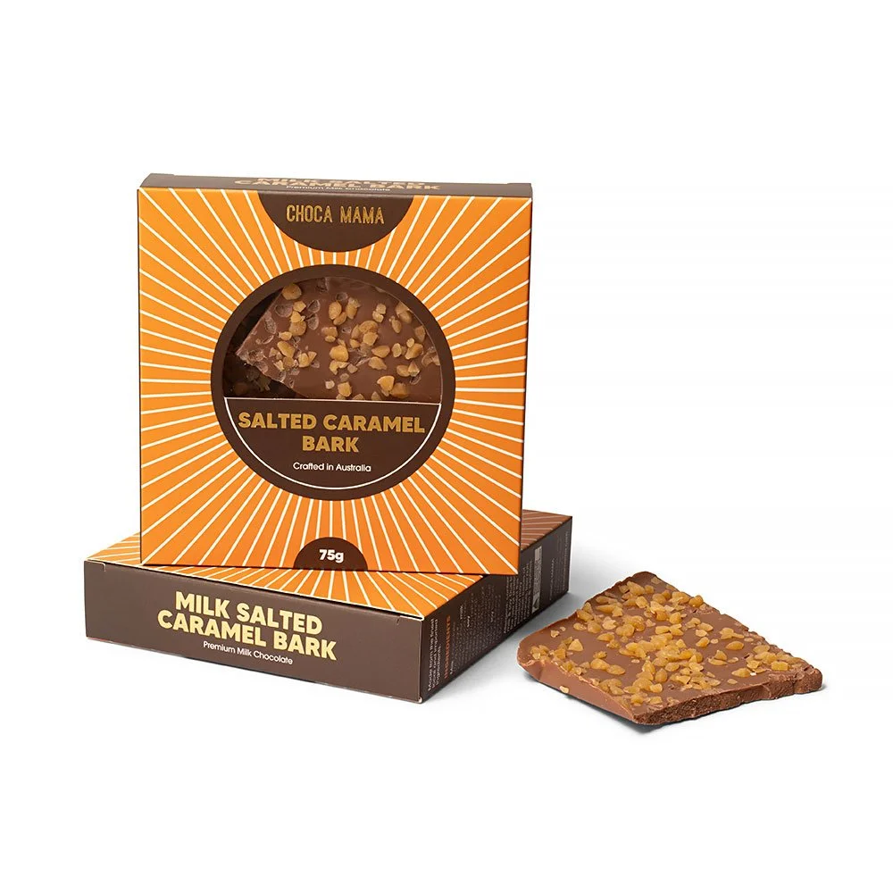 Chocamama - Milk Chocolate Salted Caramel Bark 75g – Gioco Giro