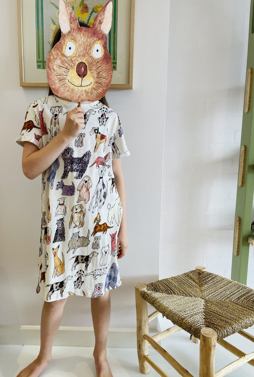 Dougal - Perfect Pals Tee Dress - Sandy – Gioco Giro