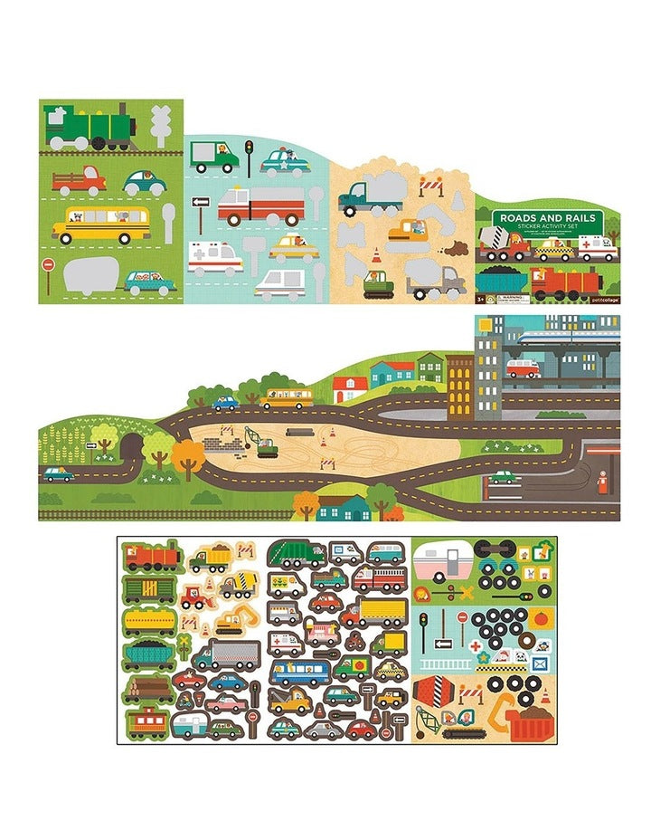 Roads and Rails - Sticker Activity Set – Gioco Giro